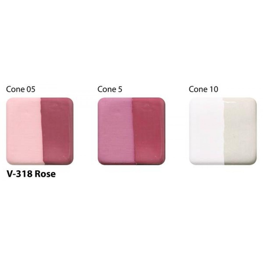 V-318 Rose - 16oz Amaco Velvet Underglaze