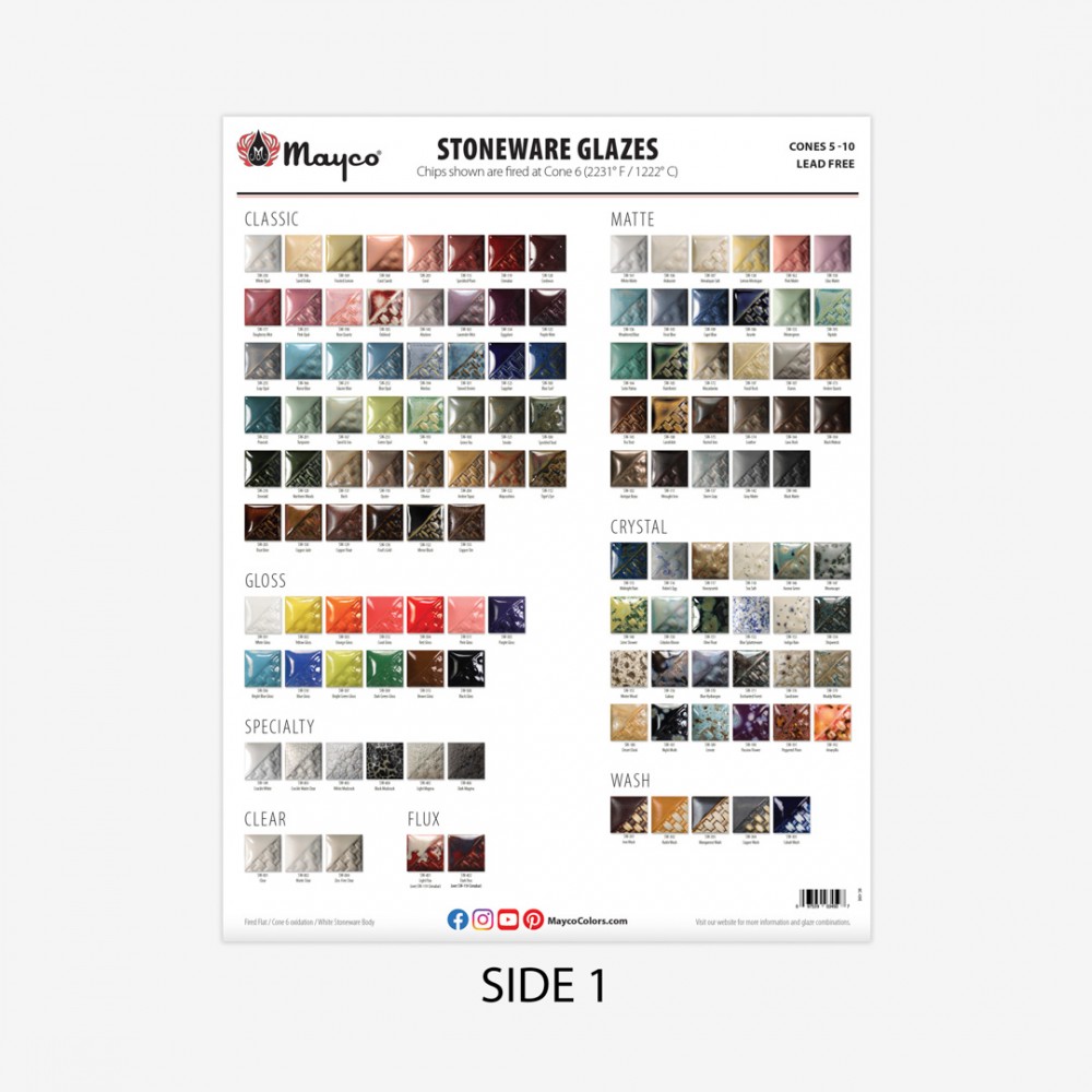 Mayco Stoneware Glaze Color Poster